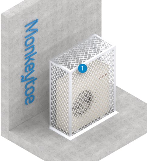 MKT Condenser Cage 1200H x 1200W x 600D Medium | AC1407